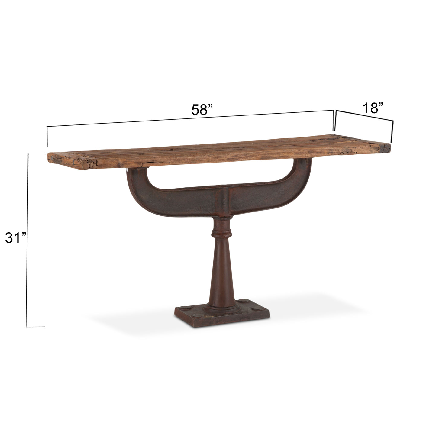 Artezia Rustic Industrial Console Table — World Interiors