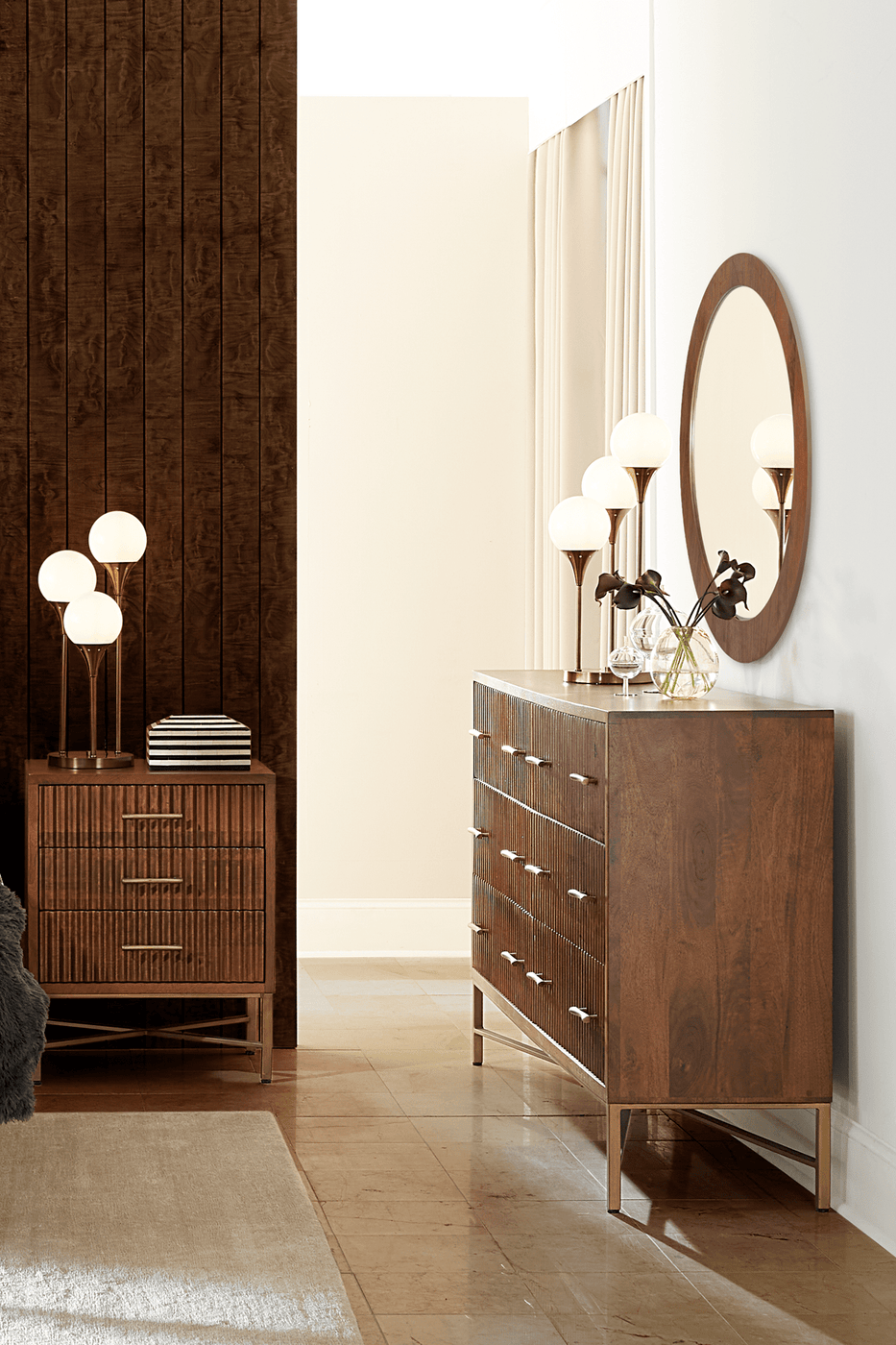 Manhattan Mid-Century Modern Night Chest - World Interiors