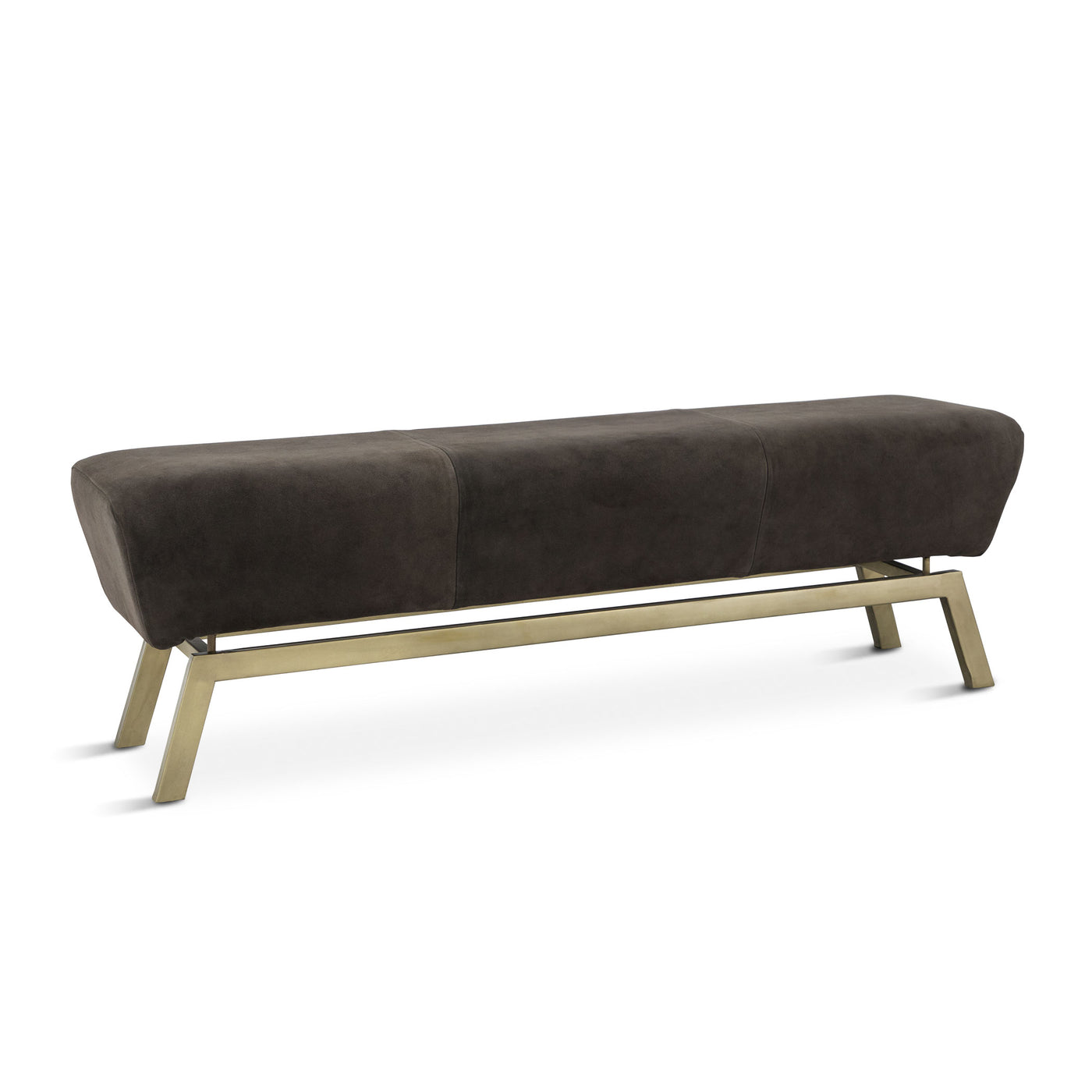 Melbourne Modern Suede Bench - World Interiors